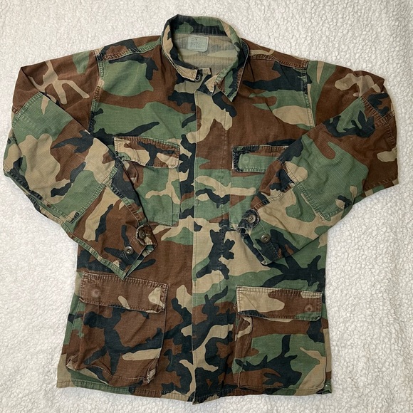 U.S. Army | Jackets & Coats | Us Army Military Woodland Camouflage Camo ...